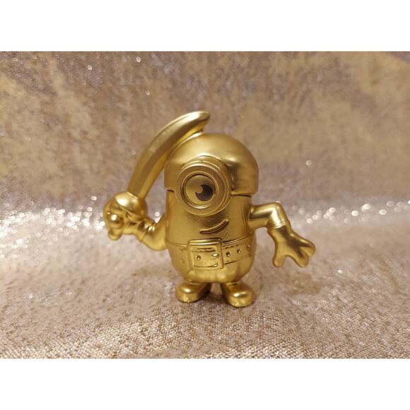 McDonald's | Toys | Gold Tone Golden Minion 3 Pirate Minion Mcdonalds ...